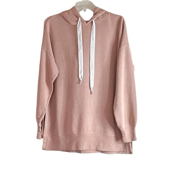 aerie | Tops | Aerie Mauve Side Slit Hoodie Pullover Sweatshirt Hoodie ...
